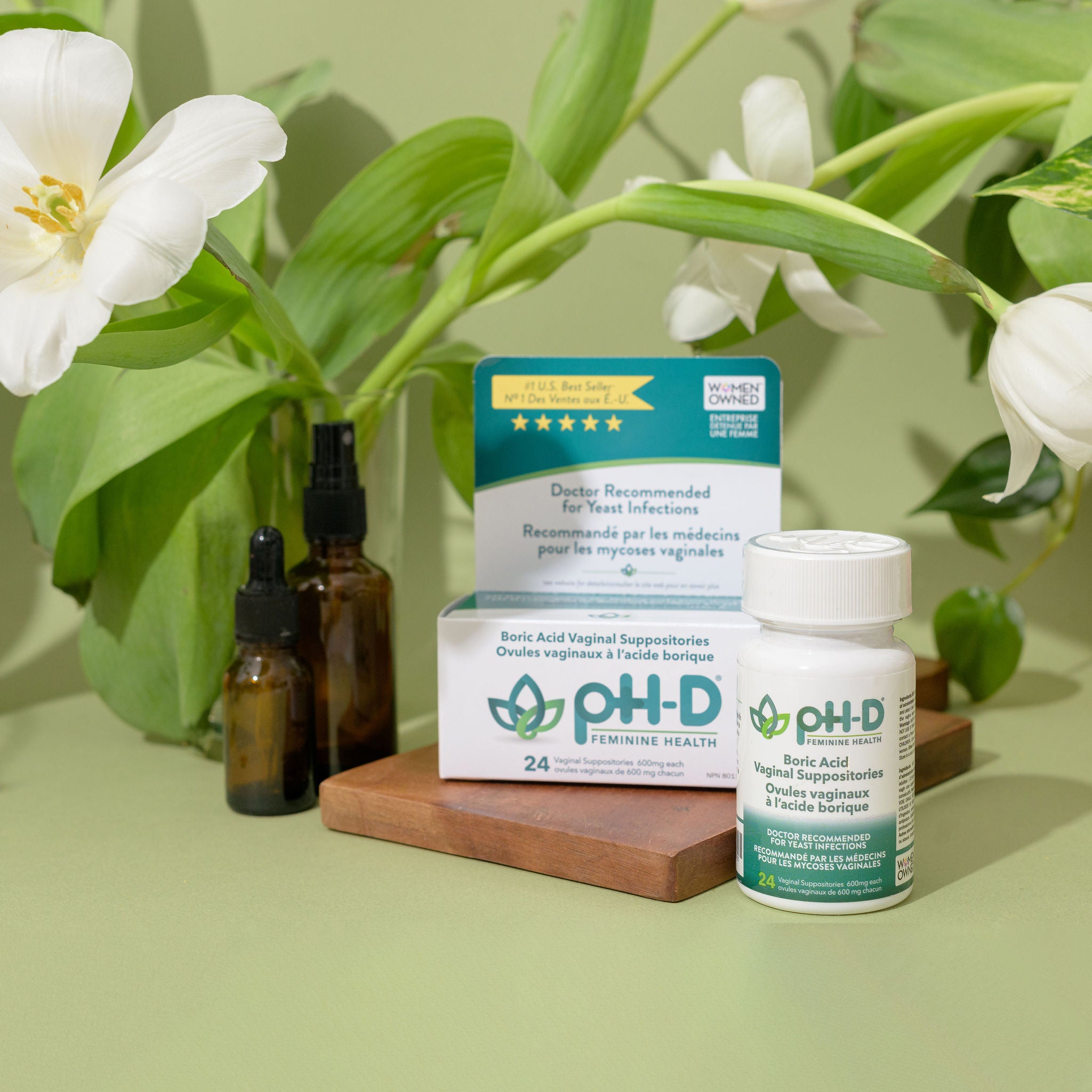 pH-D Boric Acid Vaginal Suppositories – pH-D Feminine Health Canada